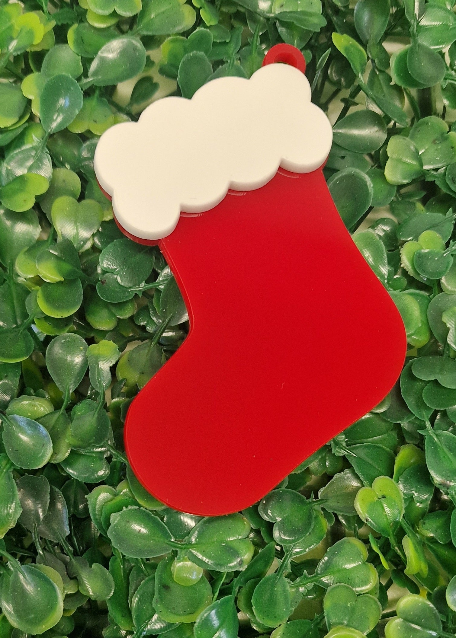 Acrylic Christmas stocking – Wraps and Blanks